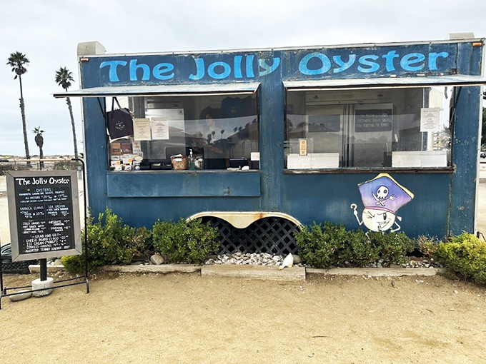 The blue shack that launched a thousand cravings. This unassuming seafood haven on Ventura's shoreline proves paradise doesn't need fancy architecture.