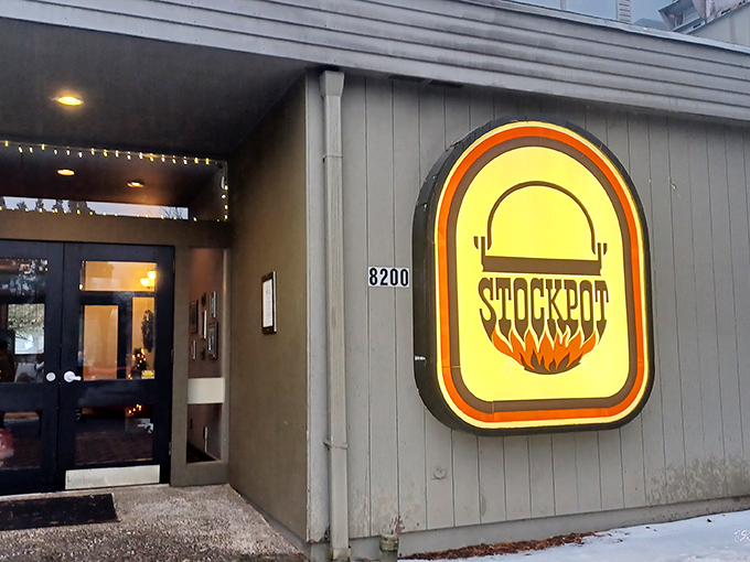 The Stockpot's unassuming exterior hides culinary treasures within, like finding a secret speakeasy in plain sight.