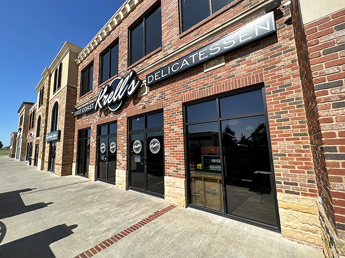 A slice of the Big Apple in the Sooner State! Krell's East Coast Delicatessen brings New York flavor to Yukon, Oklahoma, with a facade that screams "fuggedaboutit" in the most delightful way.