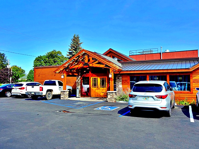 The warm cedar exterior of Apache Trout Grill beckons like a luxurious fishing lodge that happens to serve some of Michigan's finest seafood.