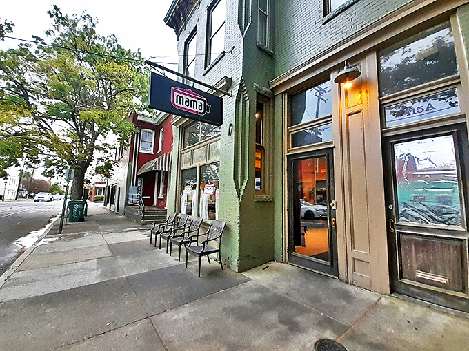 The unassuming exterior of Mama J's Kitchen hides culinary treasures within, like a delicious secret Richmond locals have been keeping too long.