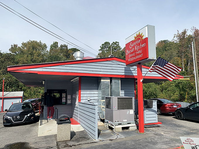 The humble blue building with its iconic red sign has been stopping Chapel Hill traffic&mdash;willingly&mdash;for decades. Southern breakfast salvation awaits. 