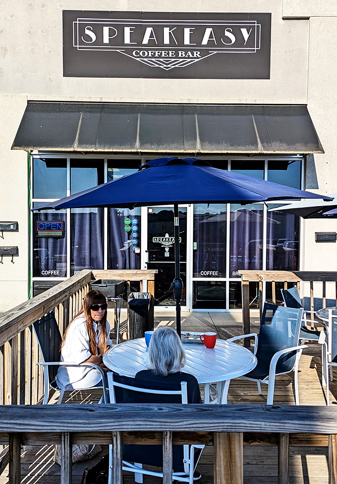 The unassuming storefront of Speakeasy Coffee Bar in Bryant hides culinary treasures within, like a delicious secret waiting to be discovered.