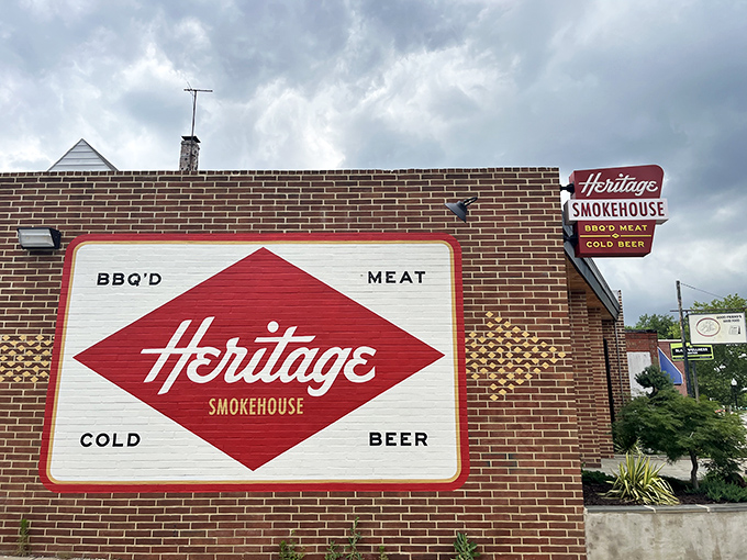 The unassuming brick exterior of Heritage Smokehouse is like a secret handshake &ndash; only those in-the-know recognize the barbecue paradise waiting inside.