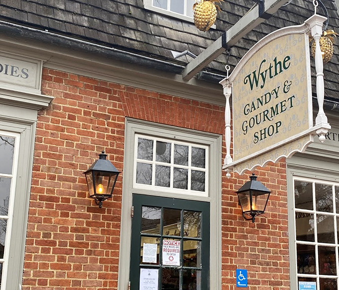 The colonial charm of Wythe Candy's brick exterior isn't just architectural eye candy&mdash;it's your first clue that sweetness transcending time awaits inside.