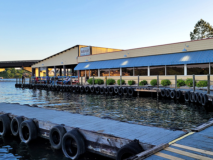 Like a mirage on Lake Hamilton, Fisherman's Wharf beckons with the promise of seafood treasures in the most unexpected of places.