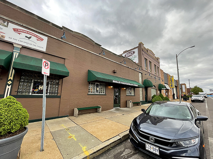 Those charming statues atop Hodak's aren't just decoration&mdash;they're guardians of the fried chicken galaxy, welcoming hungry pilgrims since 1962. 