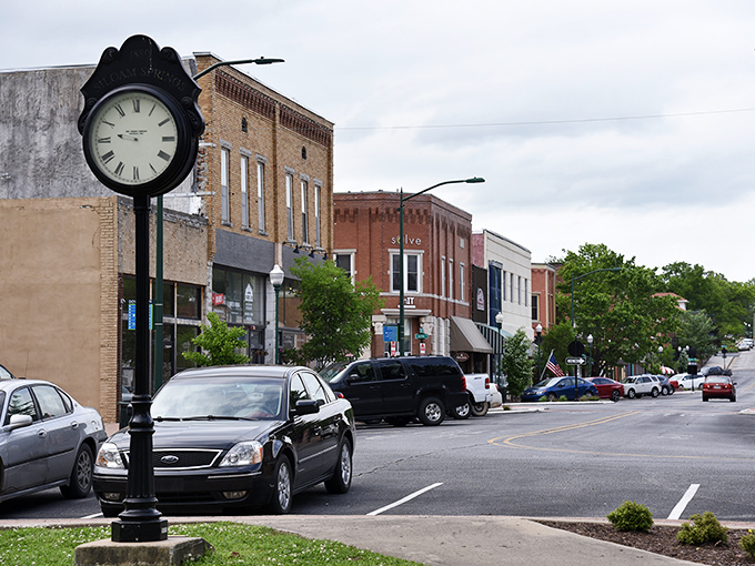 Historic storefronts line Siloam Springs' downtown, where time seems to slow just enough to remind you what really matters in life.