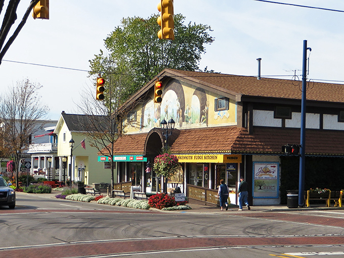Bavarian fantasy meets Midwest reality in this storybook entrance to Frankenmuth. The castle-like tower and Tudor architecture transport you straight to the Alps without the jet lag.