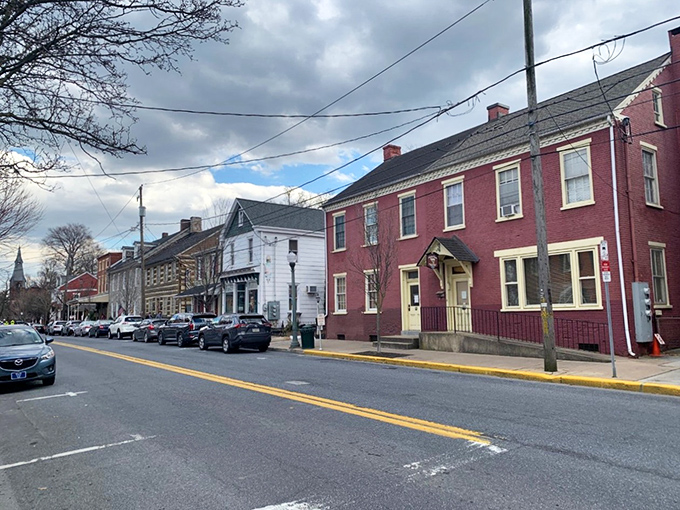 Lititz's historic streetscape feels like stepping into a time machine where the Wi-Fi still works perfectly. These brick beauties have stories to tell.