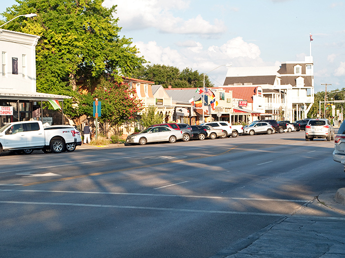 Fredericksburg's tree-lined Main Street welcomes visitors with its blend of German heritage and Texas charm. Like finding Europe tucked between Austin and San Antonio.