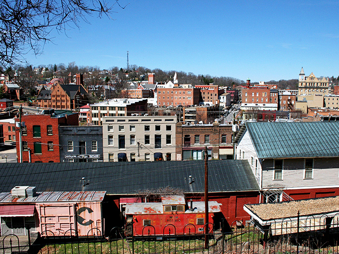 Staunton's aerial view is straight out of a Norman Rockwell painting, where red brick buildings house treasures waiting to be discovered around every corner.