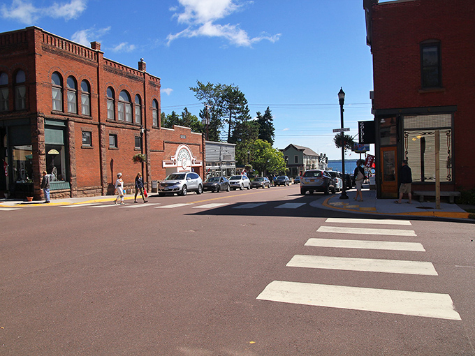 Bayfield's historic downtown invites you to slow down and savor small-town charm where Lake Superior's vastness meets Victorian brick architecture.