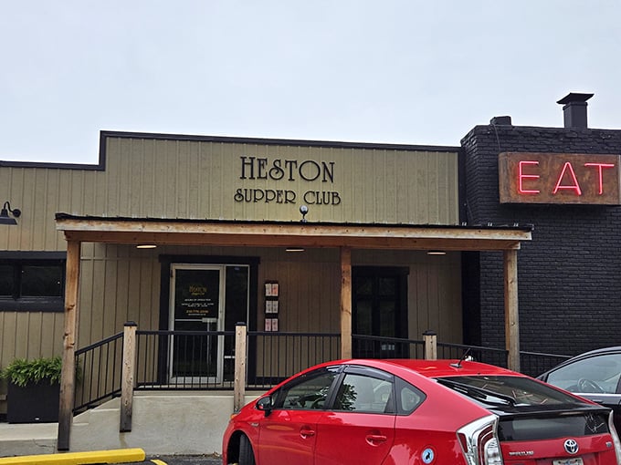 The unassuming exterior of Heston Supper Club stands as a delicious rebuke to flashy dining establishments. Genuine Midwest treasures don't need neon signs.