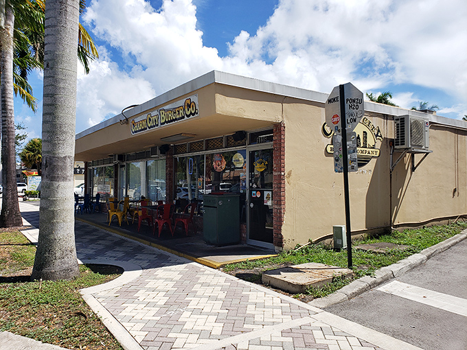 The unassuming exterior of Charm City Burger Company proves once again that the best food treasures often hide in plain sight.