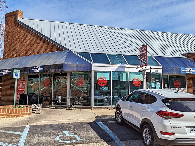 The blue awning and iconic sign beckon like an old friend. "Why drive to Philly?" Indeed, why would you when this cheesesteak paradise awaits?