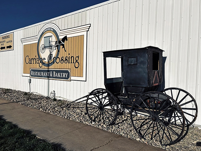 The unassuming exterior of Carriage Crossing belies the culinary treasures within&mdash;like finding a diamond mine disguised as a garden shed.
