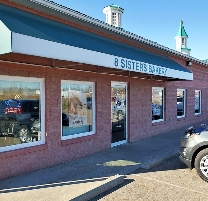 The unassuming pink exterior of 8 Sisters Bakery hides culinary treasures that would make even the most dedicated carb-avoider reconsider their life choices.