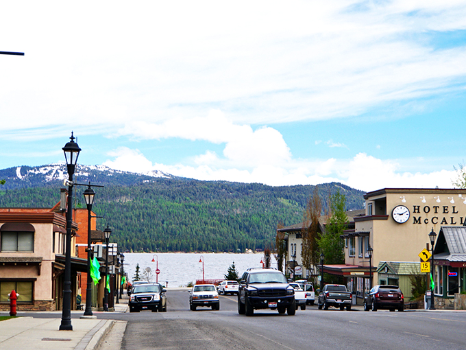 Downtown McCall invites you in with that perfect small-town charm, where every road seems to lead to sparkling Payette Lake and mountain-backed bliss.