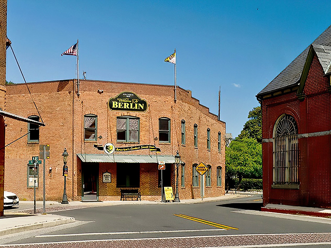 Berlin's Main Street looks like it was plucked from a Hallmark movie set, with its perfectly preserved brick buildings and charming storefronts.
