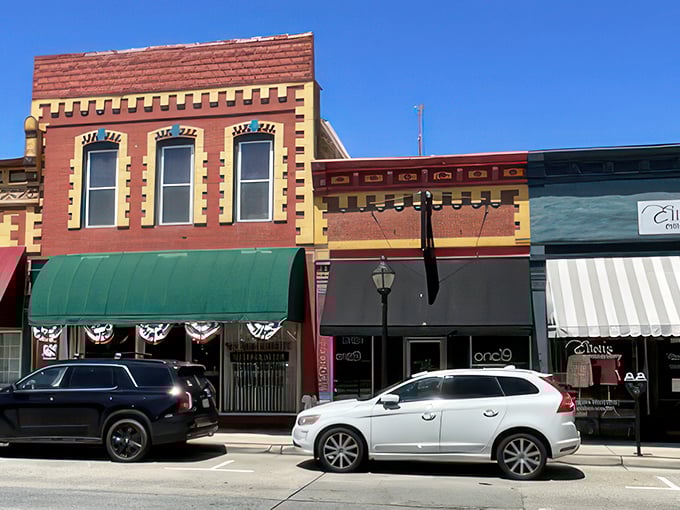 Main Street Farmville stretches before you like a scene from a nostalgic film, where unassuming buildings line the streets and nobody's in a hurry.