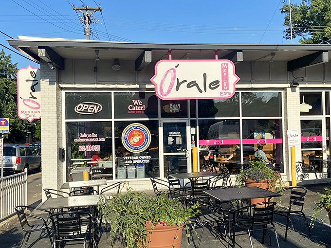 The pink neon sign beckons like a lighthouse for the hungry&mdash;&Oacute;rale's modest exterior hides culinary treasures that would make your abuela proud.