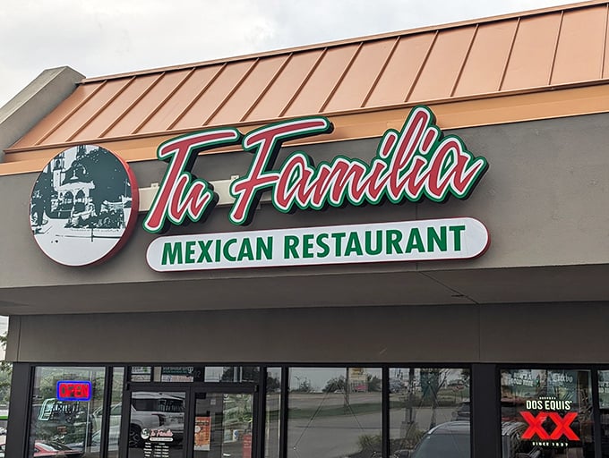 Tu Familia's distinctive copper-toned roof catches the eye like a sunset over the prairie. A beacon of culinary promise in Omaha's dining landscape.
