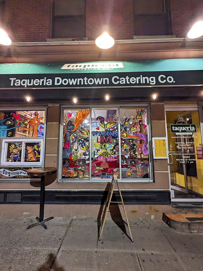 The unassuming green awning of Taqueria Downtown Catering Co. hides Jersey City's best-kept culinary secret. Like finding a diamond in your cereal box &ndash; unexpected but absolutely thrilling.