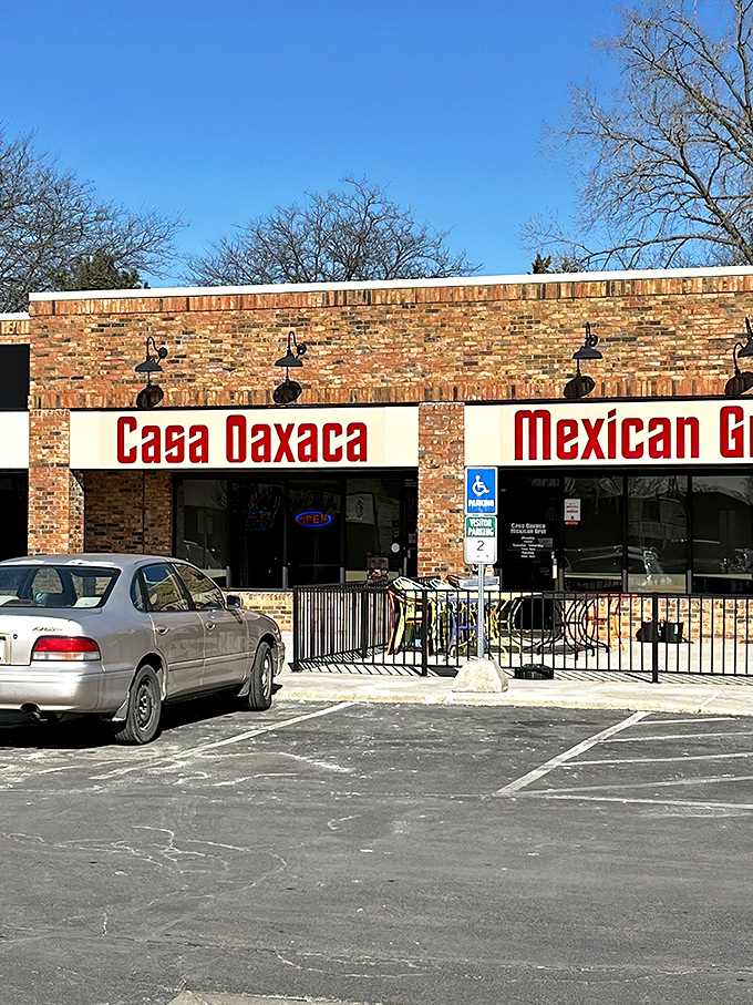 Casa Oaxaca's unassuming stone exterior hides culinary treasures within, like finding a Picasso at a garage sale. Mexican food paradise awaits!