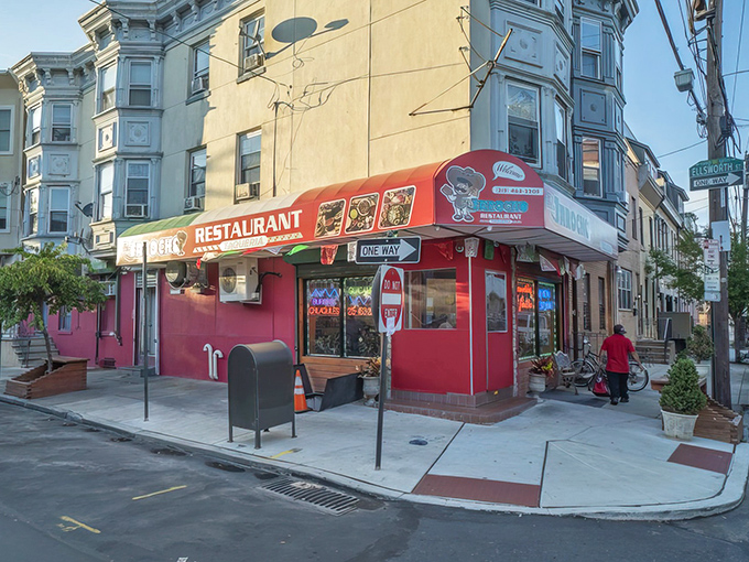 That hot pink corner building isn't just eye-catching&mdash;it's a beacon of culinary authenticity in South Philly. The best treasures never need fancy signage.