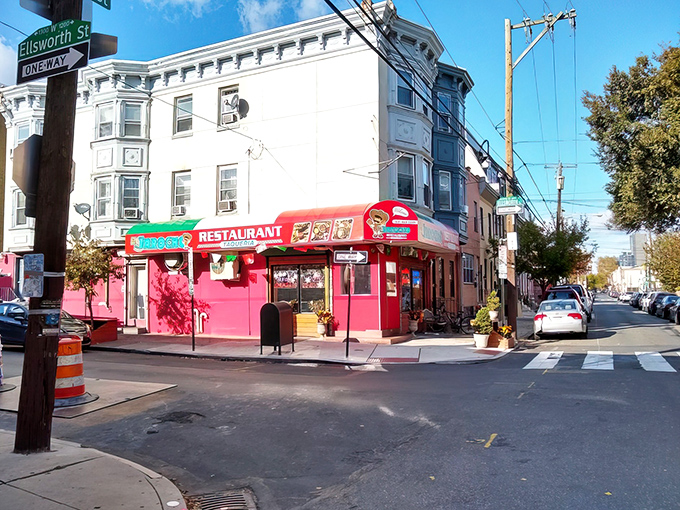 That hot pink corner building isn't just eye-catching&mdash;it's a beacon of culinary authenticity in South Philly. The best treasures never need fancy signage.