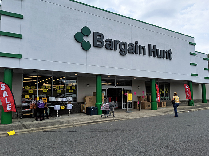 The unassuming exterior of Bargain Hunt beckons with promises of treasures within. Like a retail speakeasy, only the initiated know what awaits inside.