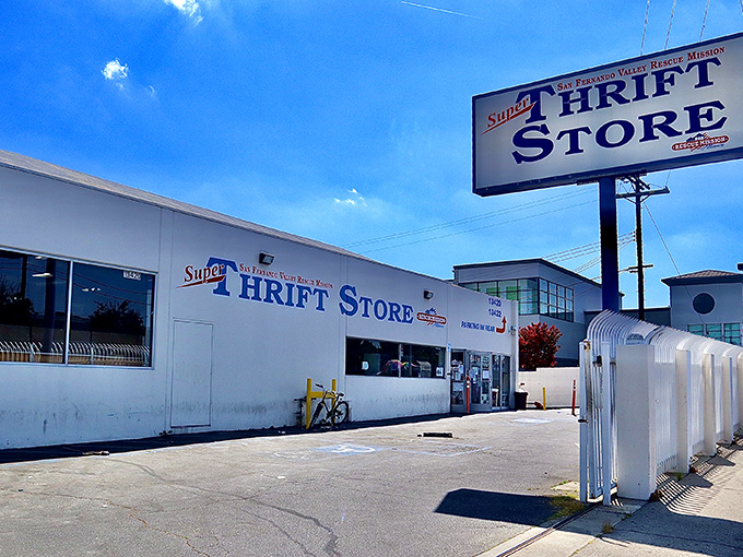The unassuming exterior of Super Thrift Store belies the wonderland within, like finding a portal to Narnia behind a humble wardrobe door.