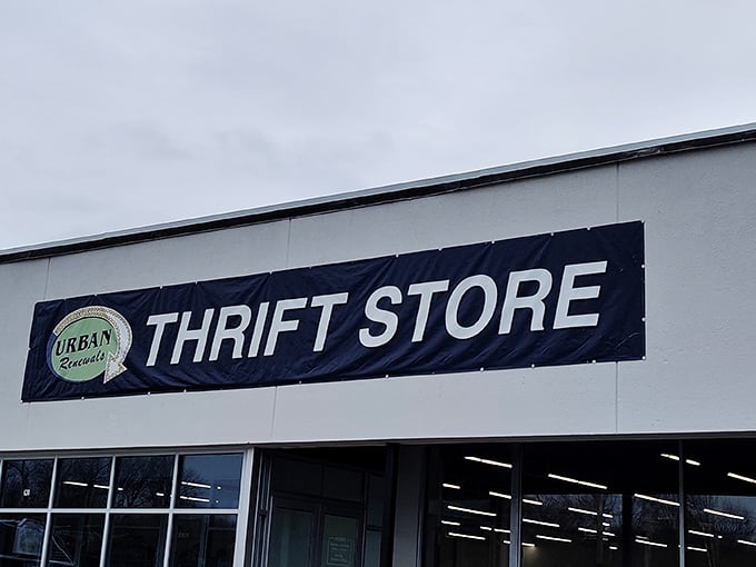 The unassuming exterior of Urban Renewals belies the wonderland of bargains waiting inside. Like a thrift store speakeasy, you need to know it's there.