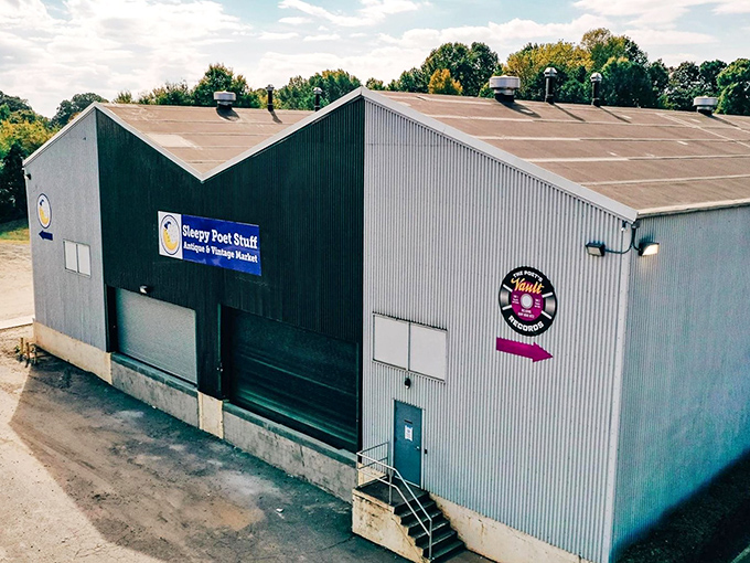 Don't let the unassuming warehouse exterior fool you&mdash;inside this corrugated metal time machine awaits 60,000 square feet of vintage treasures.