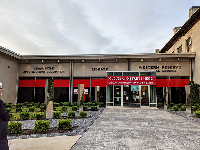 The museum showcases automotive history's greatest hits, from horseless carriages to modern marvels, all under one spectacularly lit roof.