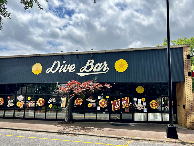Basketball and beers &ndash; the adult version of a playground awaits at Dive Bar Hickory with NBA-themed arcade games and a unique beer token wall. 
