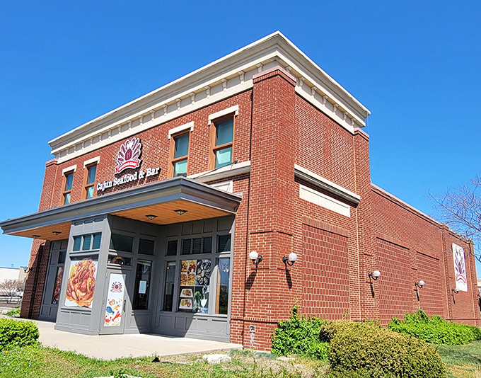 The brick exterior of Dancing Crab beckons like a lighthouse for seafood lovers lost in a sea of Kansas barbecue joints.