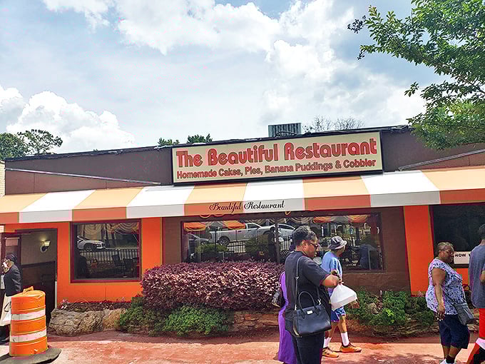 The sign says it all &ndash; homemade cakes, pies, banana puddings and cobbler. In Atlanta, this isn't just a restaurant; it's a promise.
