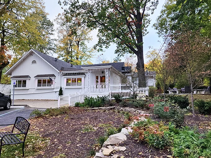 The charming white cottage exterior of Hollyhock Hill looks more like grandma's house than a restaurant&mdash;that's how you know the food will be incredible.