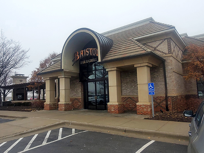 The stone facade of Bristol Seafood Grill stands like a culinary lighthouse in Leawood, beckoning seafood lovers from across the prairie to its coastal-inspired offerings.