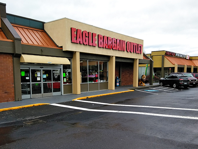 The unassuming storefront with its bold red signage promises treasure hunting of the highest order. Retail therapy awaits inside!