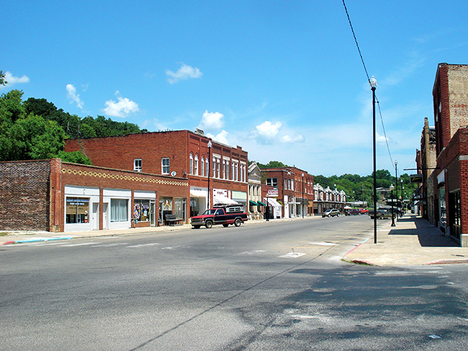 The Mercantile stands proud in downtown Pawhuska, where brick facades and small-town charm create an architectural time capsule worth the drive.
