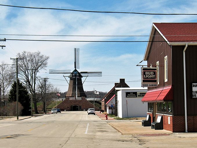 Downtown Fulton's historic buildings stand like a time capsule where modern life slows to match the pace of the Mississippi nearby.