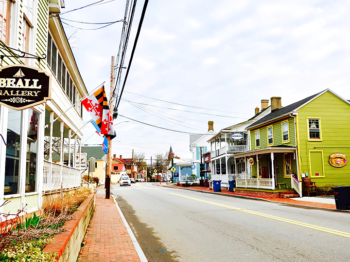 From this view, Saint Michaels reveals itself as a watercolor painting come to life&mdash;where historic charm meets Chesapeake blue in perfect harmony.