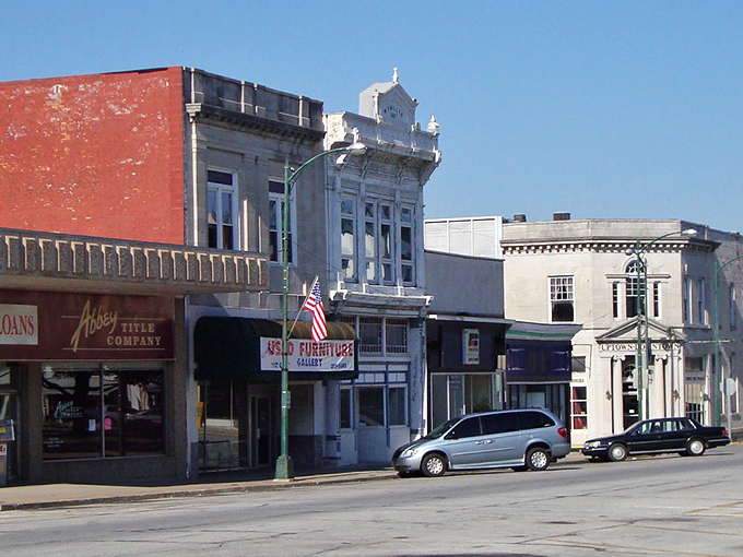 Historic limestone buildings line Carthage's square, where time seems to move at its own leisurely pace. Small-town charm with big-time character.