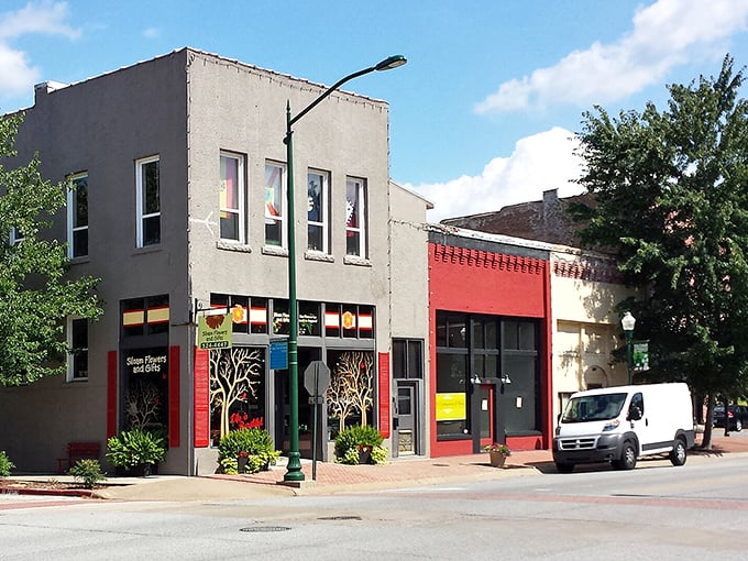 Historic storefronts line Siloam Springs' downtown, where time seems to slow just enough to remind you what really matters in life.