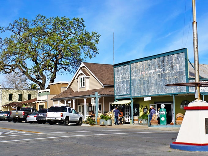 Downtown Los Olivos looks like a film set where small-town America and wine country had a beautiful baby. Those Victorian-era buildings aren't messing around with charm.