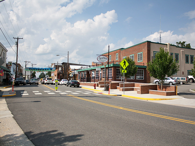 Main Street, Floyd &ndash; where the American flag waves proudly and one stoplight means you've arrived at Virginia's most charming small town secret.