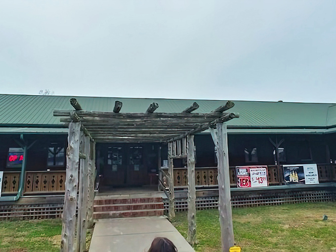 The rustic wooden exterior of Mi Viejo Carrollton welcomes you like an old friend, complete with a charming pergola entrance that practically whispers "come hungry."